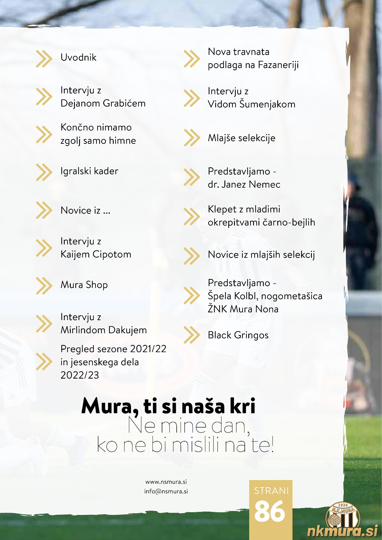 NK Mura skozi čas - Izšla je deseta številka revije Mura